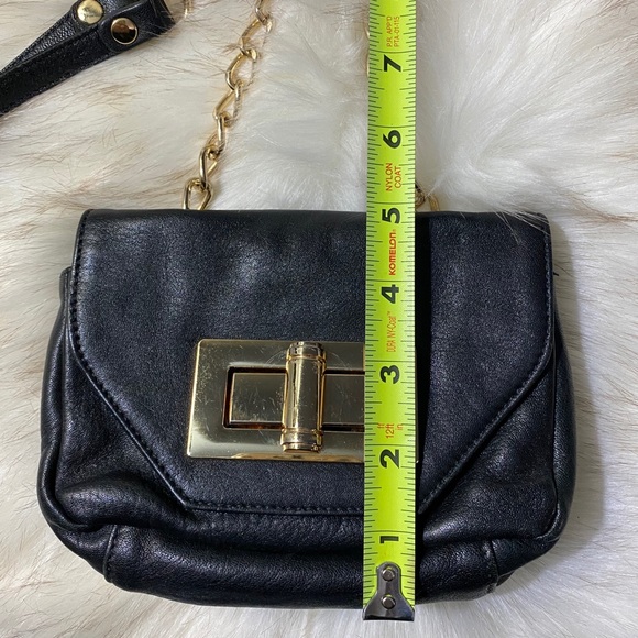 Cache | Bags | Cache Vintage Early 9s Black Chain Leather Bag | Poshmark